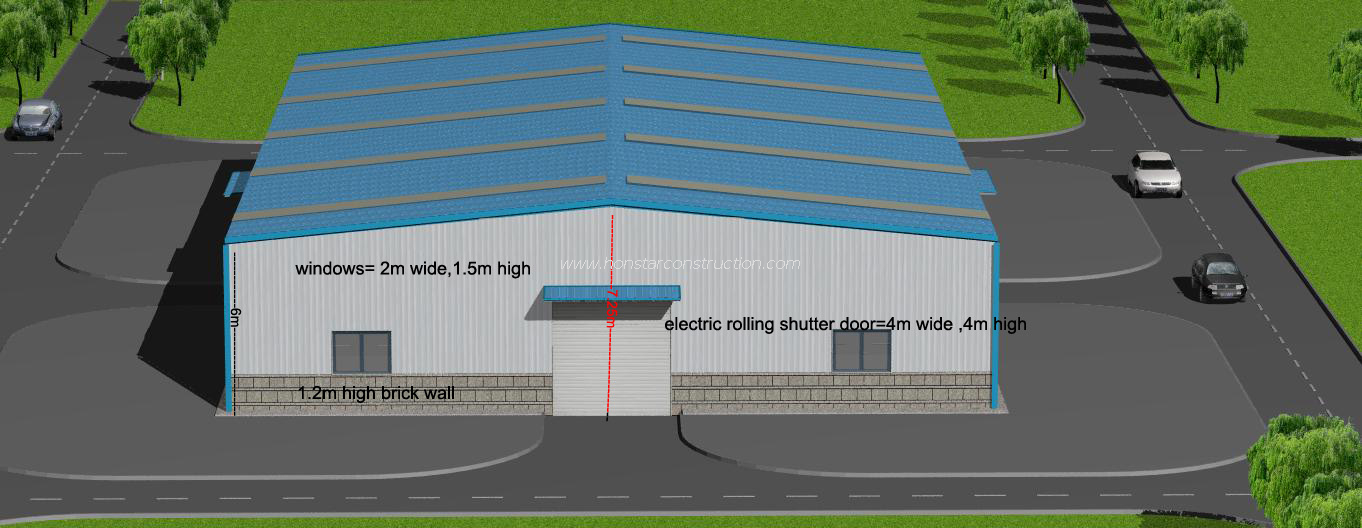 40m X 25m X 6m Prebuilt Warehouse From Best Prefab House Companies Near ...