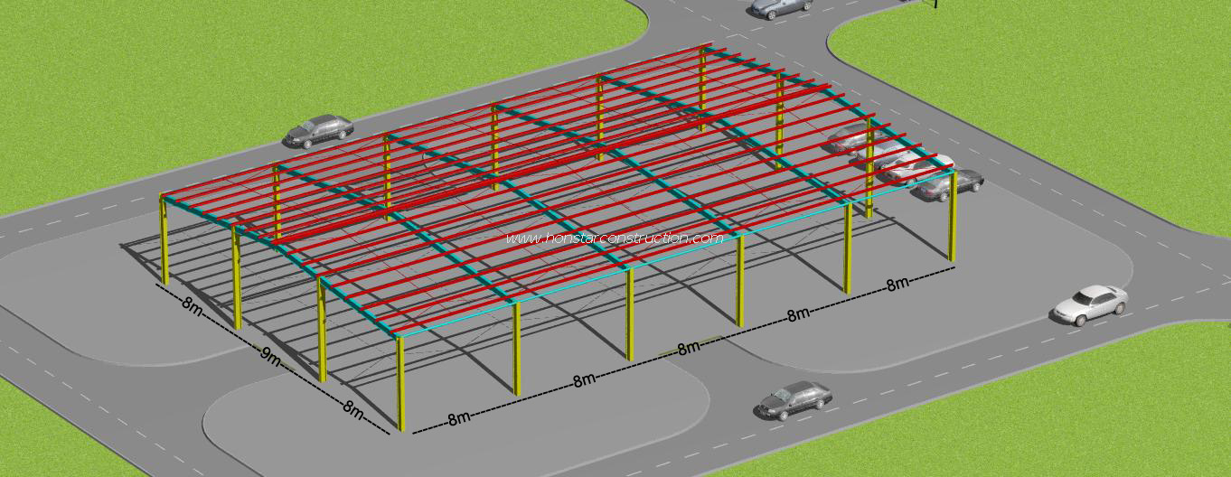 40m X 25m X 6m Prebuilt Warehouse From Best Prefab House Companies Near ...